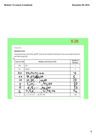 Module 7.4 lesson 5 | PDF