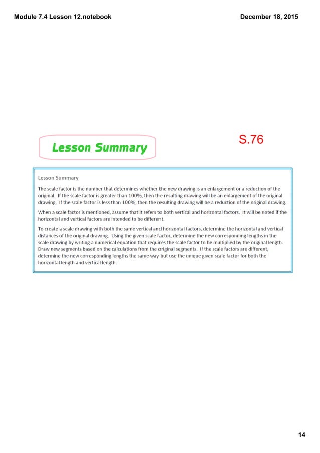 Module 7.4 lesson 12 | PDF