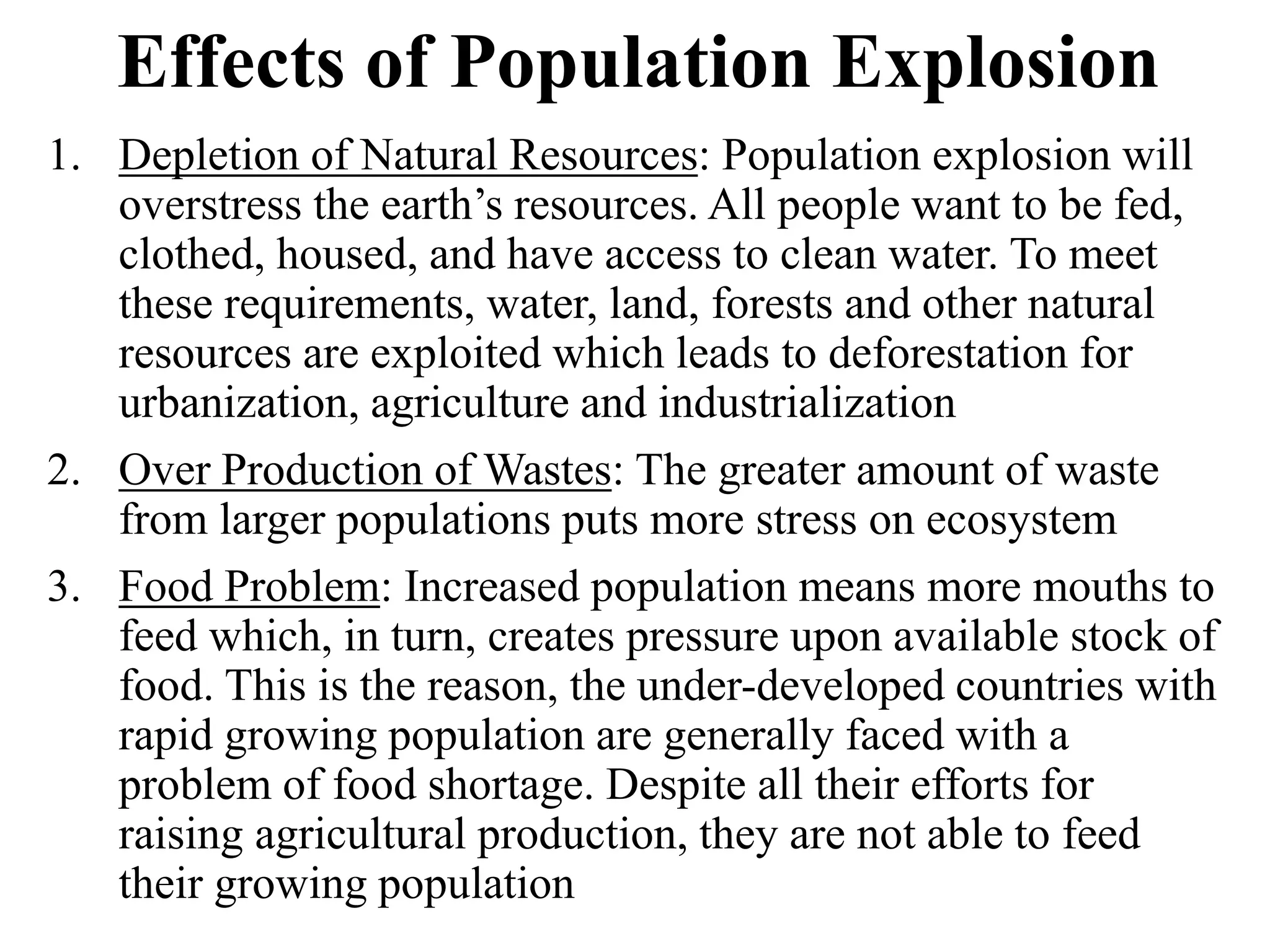 Human Population and the Environment | PPTX