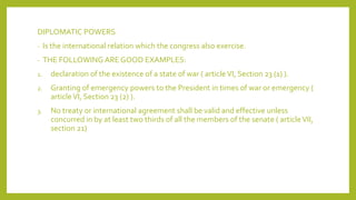 Module 7: THE LEGISLATIVE | PPTX