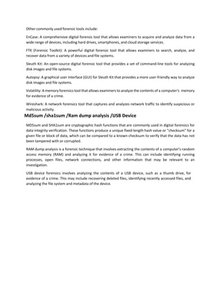 Module 7 Cyber Laws and Forensic | PDF