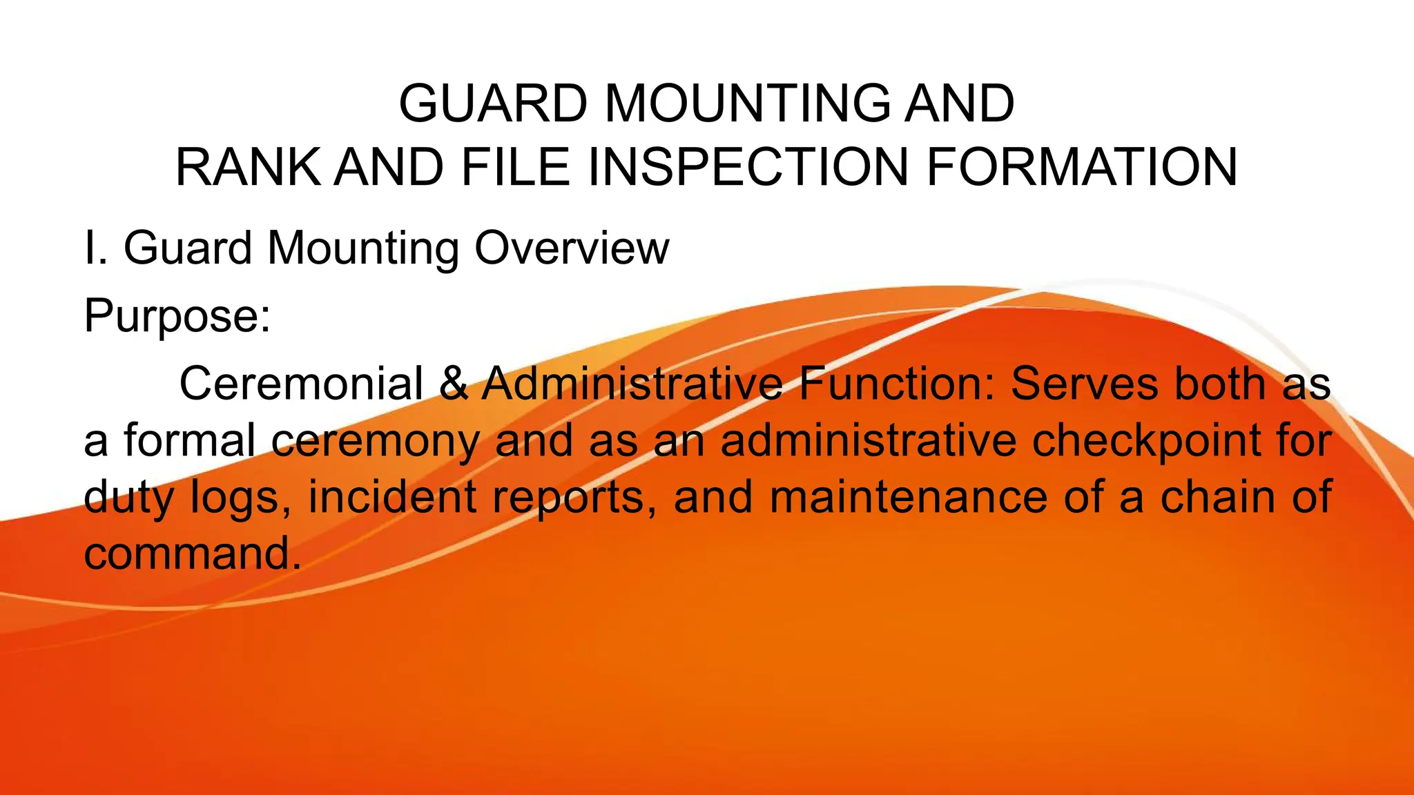 Module 7 guard mounting of security pers | PDF