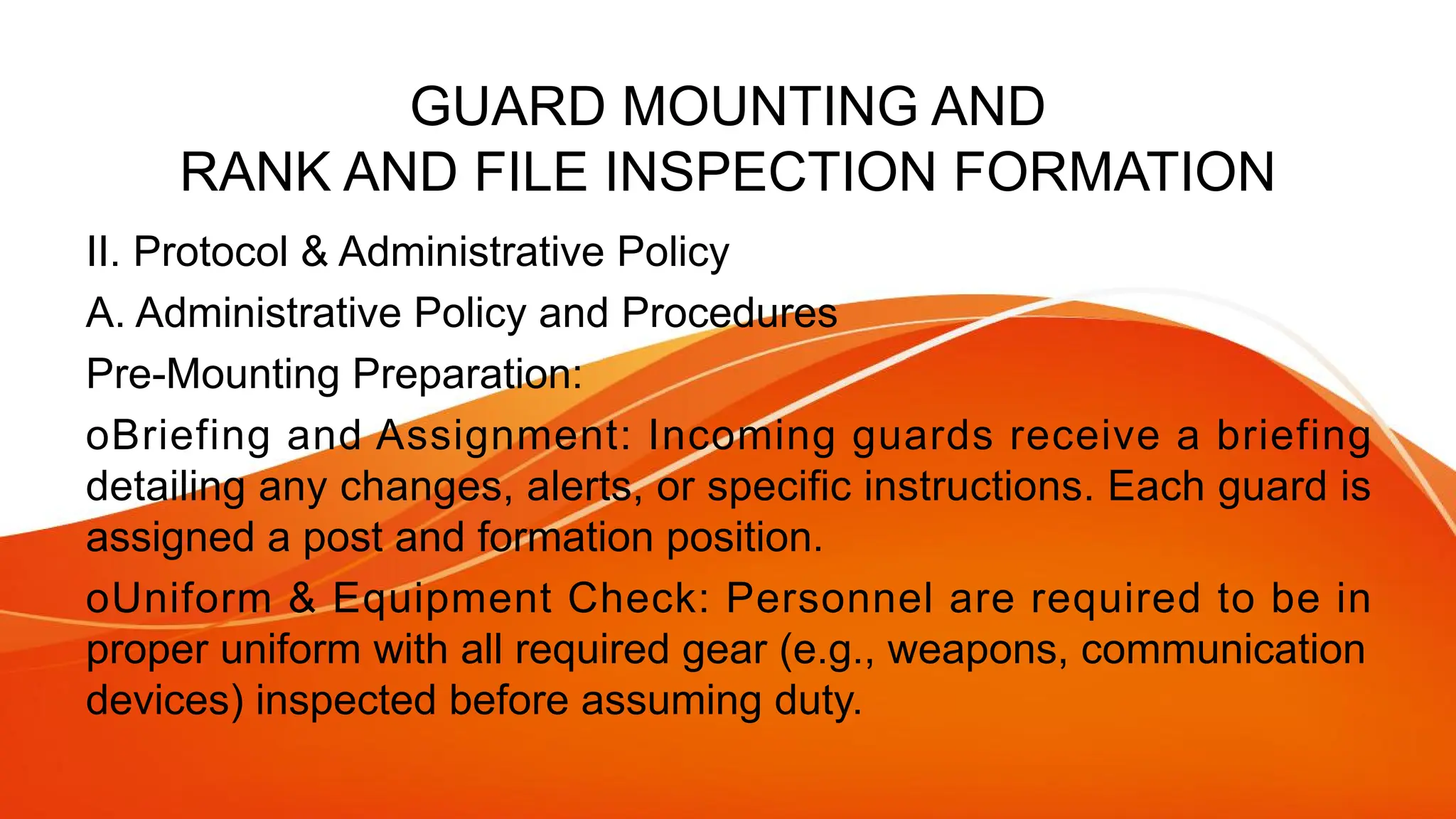 Module 7 guard mounting of security pers | PDF