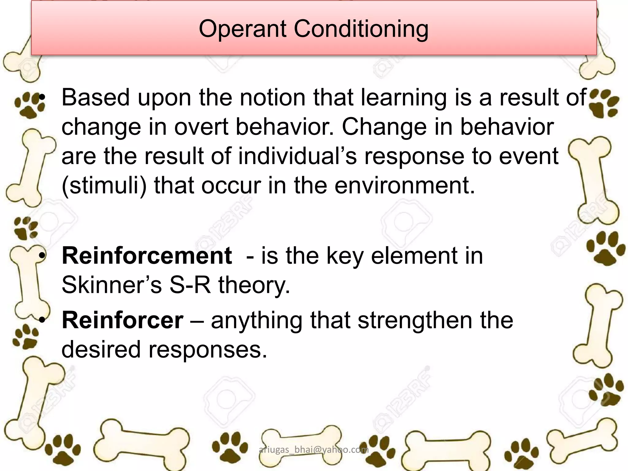 Module 7 behaviorist perspective | PPTX