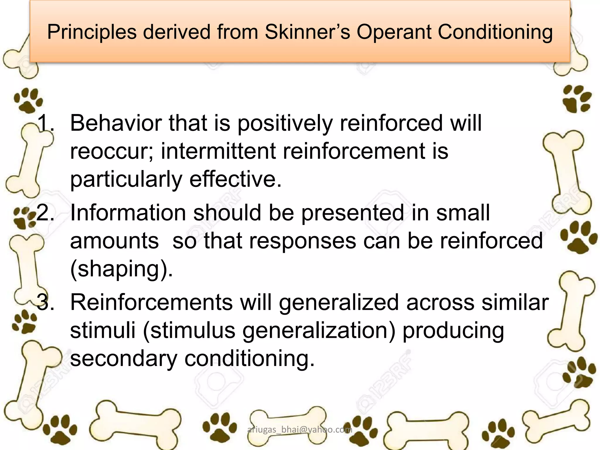 Module 7 behaviorist perspective | PPTX