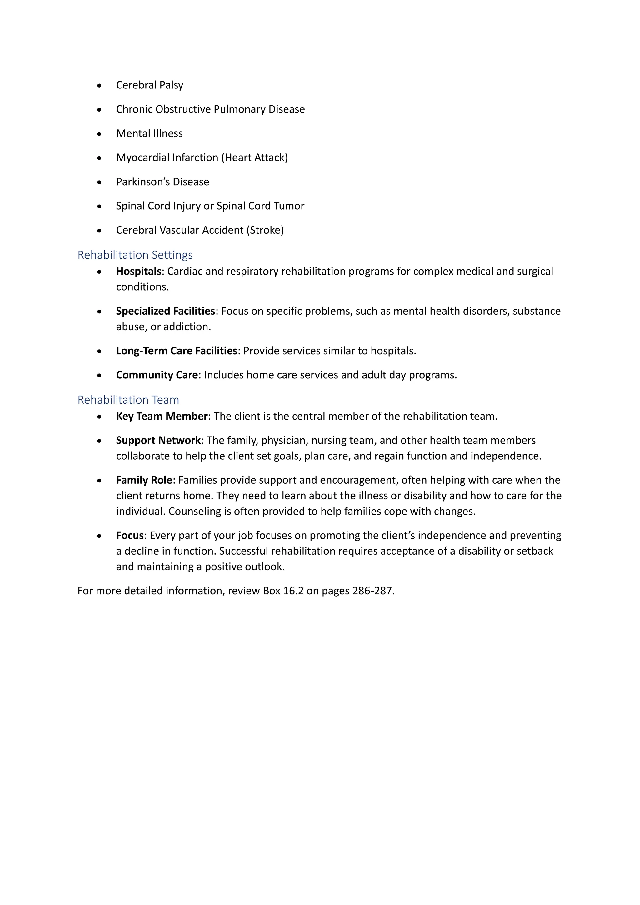Module 7- Care Planning, Restorative Care, Documentation, Working in ...