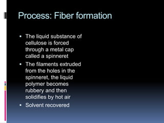 Cellulose acetate fiber spinning | PPTX