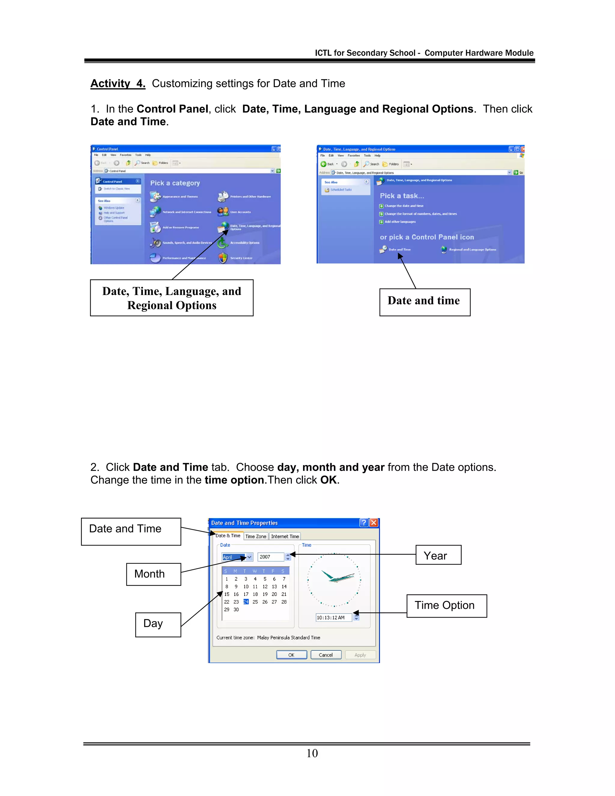 Module7 computer settings | PDF