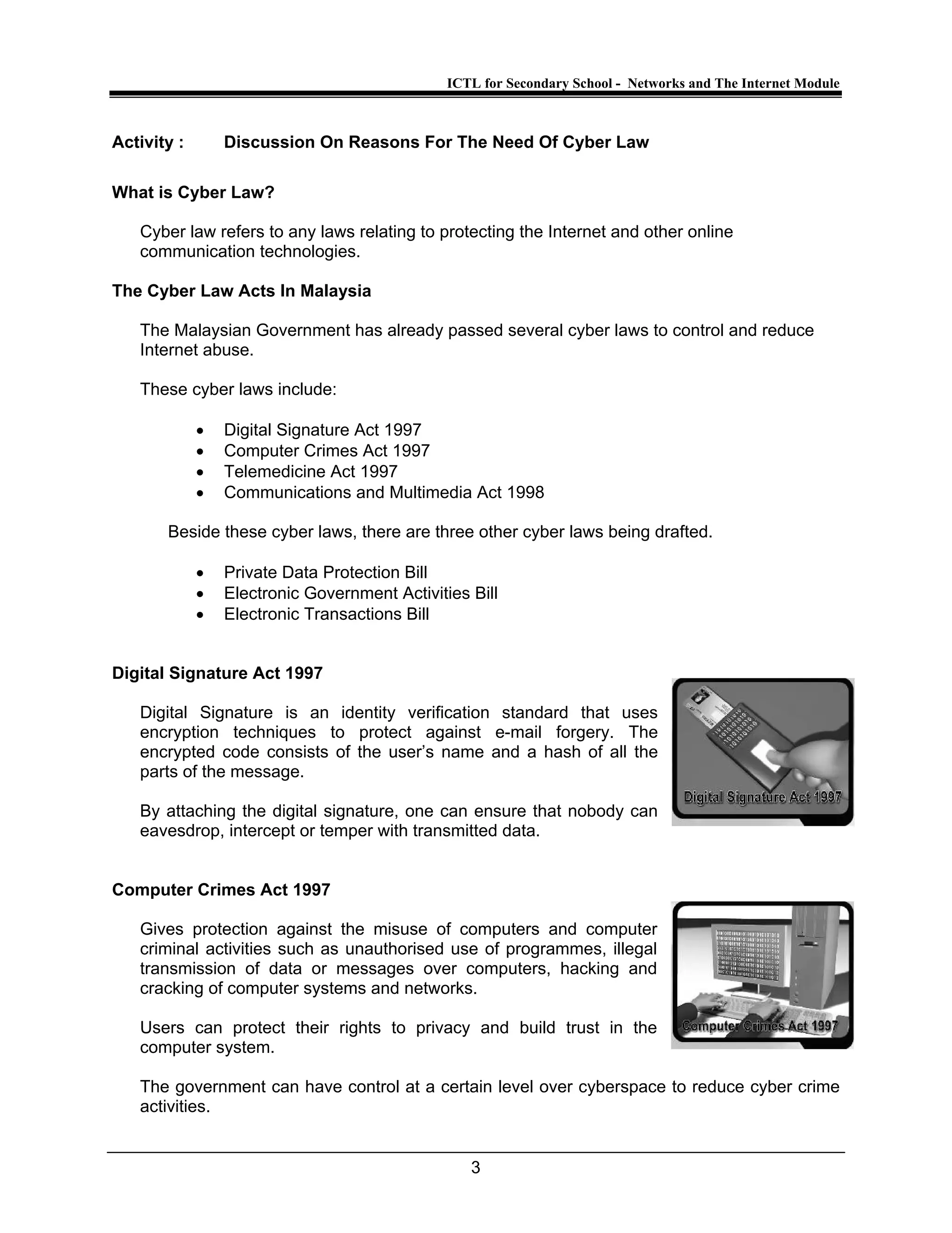 Module 7 cyber law | PDF