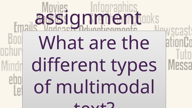 MODULE 7- GRADE 10- powerpoint about multi modals | PPTX | Education