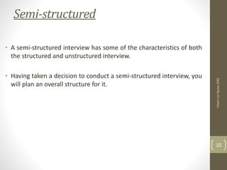 Interview techniques | PPT