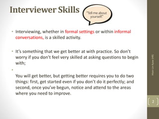 Interview techniques | PPT