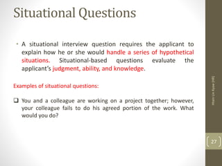 Interview techniques | PPT