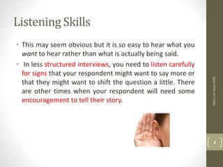 Interview techniques | PPT