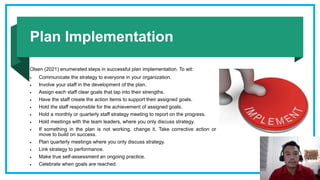 Plan Implementation and Review - Educational Planning | PPTX