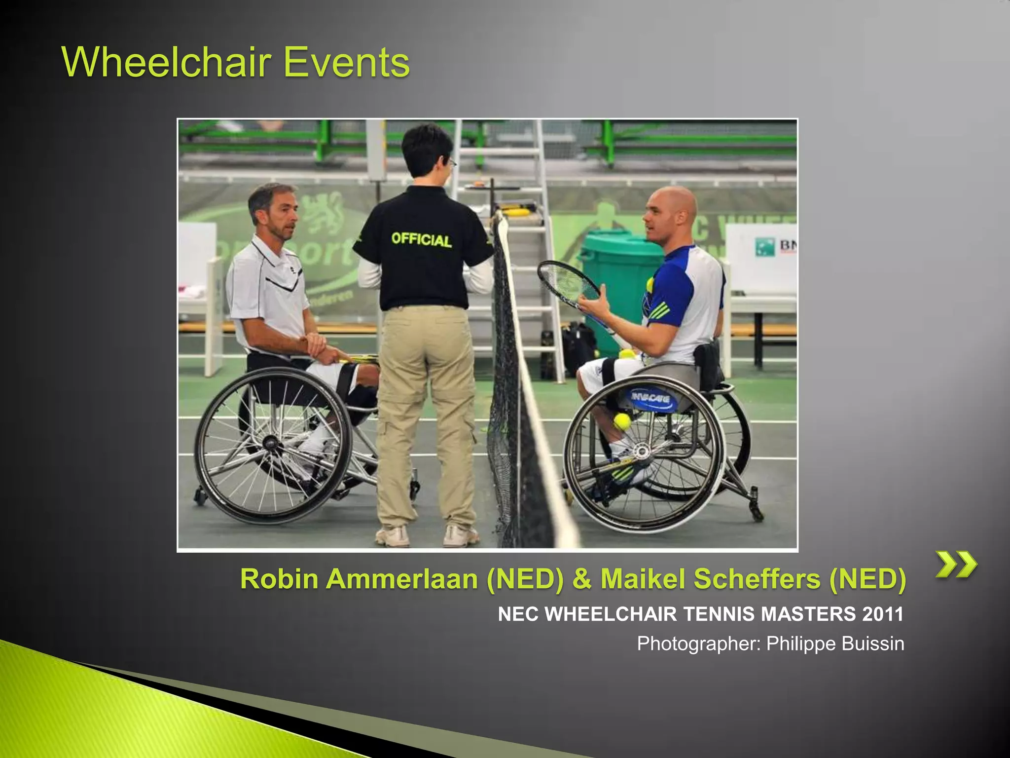 Paralympic sport Wheelchair tennis | PPT