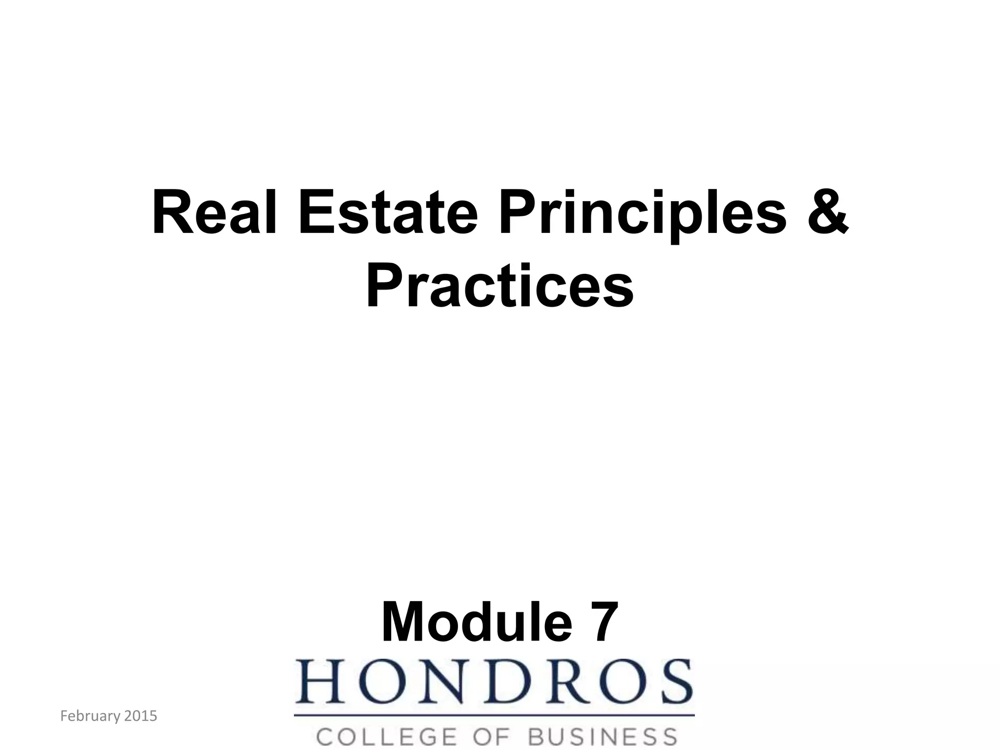 Principles and Practice Module 7 PowerPoint | PPTX