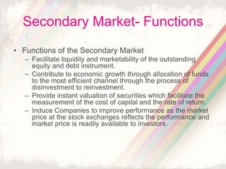 Secondary Market | PPTX