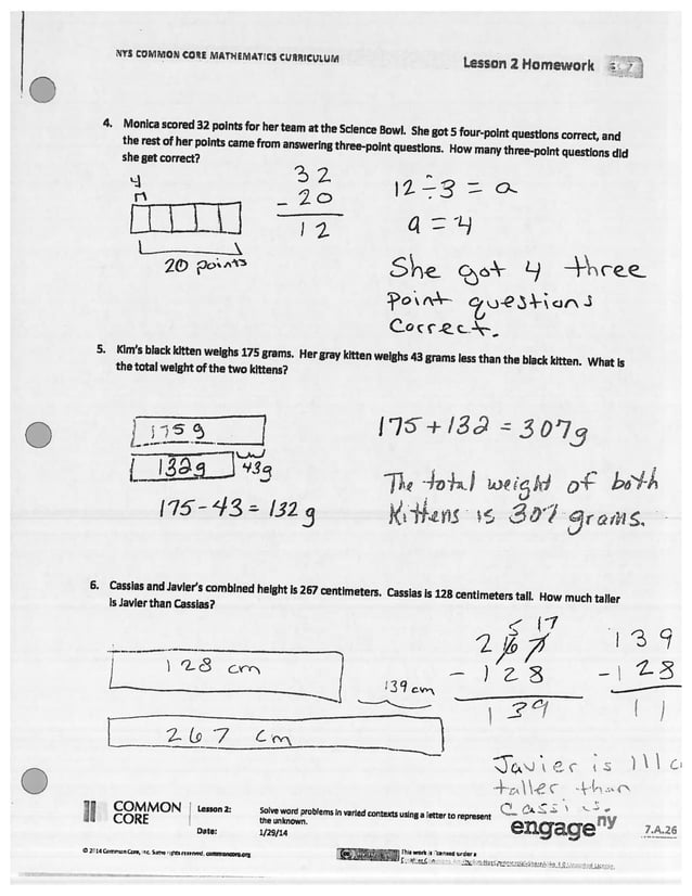 Module 7 answer key for homework | PDF
