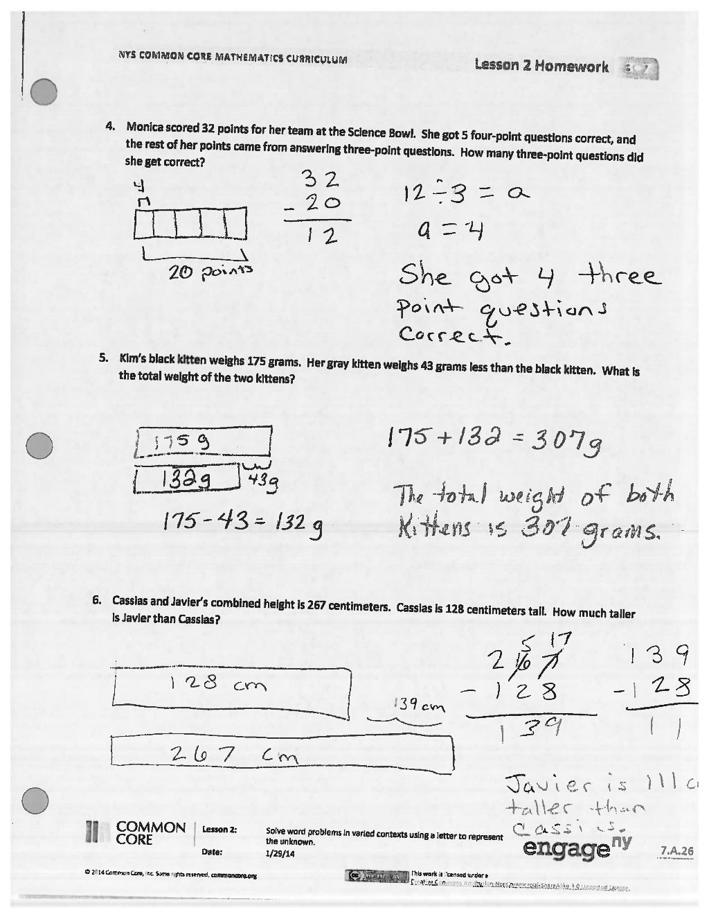 Module 7 Answer Key For Homework Module 7 Answer Key For Homework