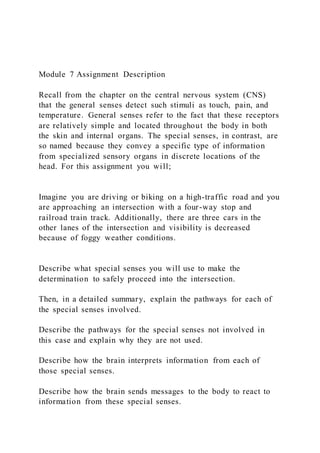 Module 7 Assignment DescriptionRecall from the chapter on th | PDF