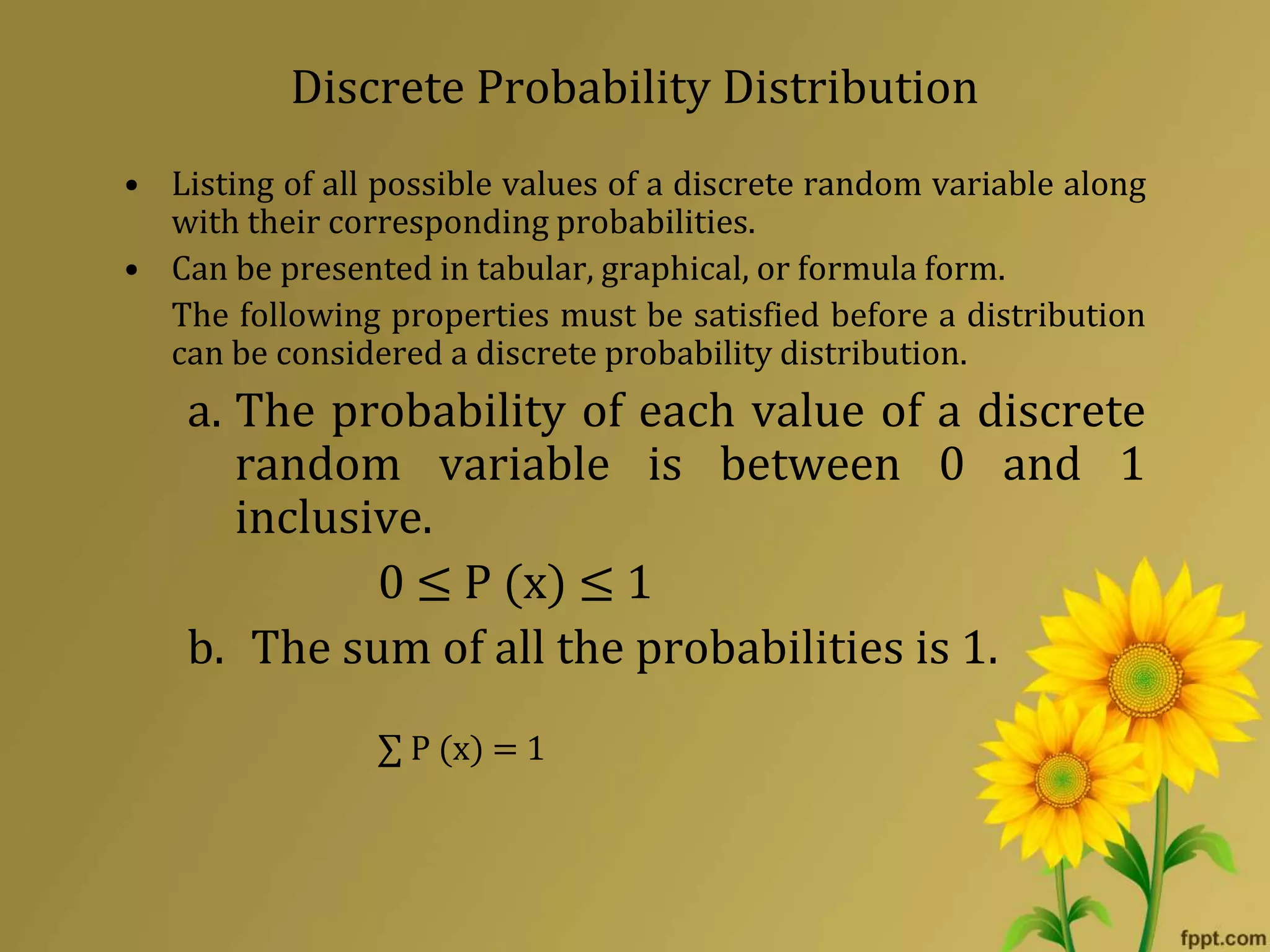 Module 7 discrete probability distributions | PPTX