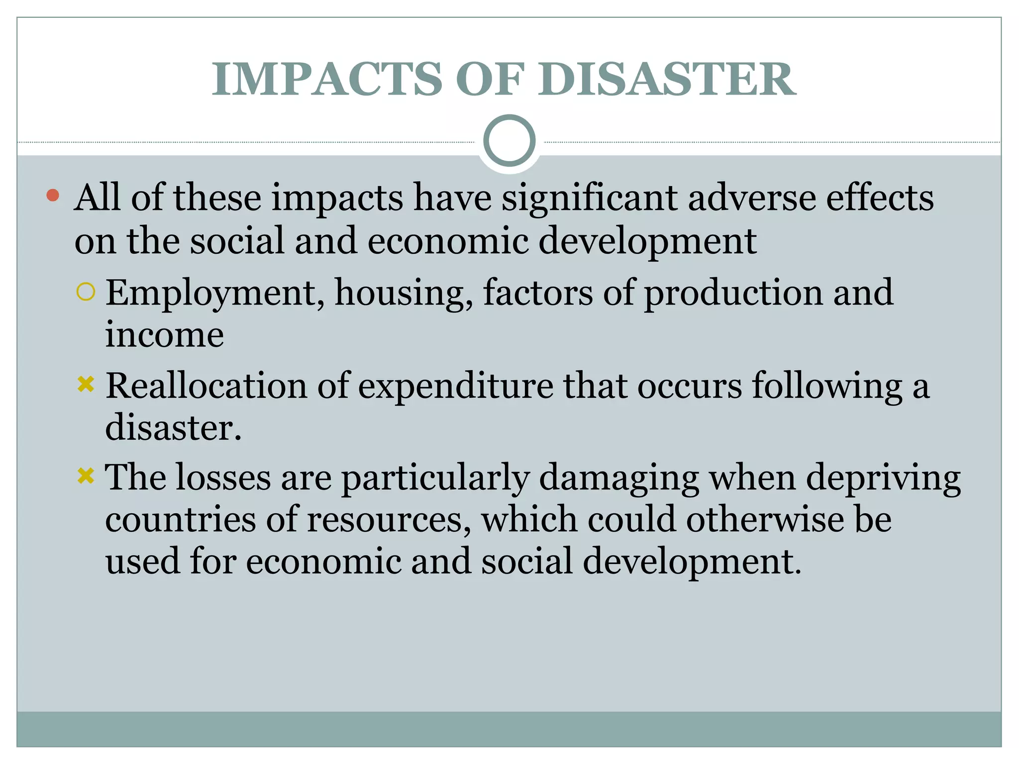 Economics of Disaster | PPT