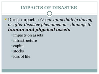 Economics of Disaster | PPT