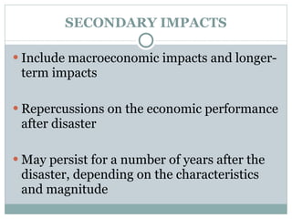 Economics of Disaster | PPT