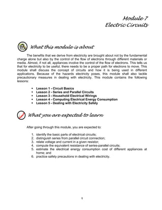 Module 7 electric circuits | PDF