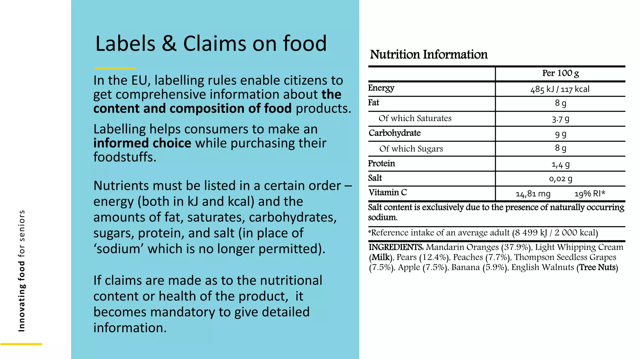 Module 7 Innovative Packaging and Food Labelling.pptx | Healthy Cooking ...