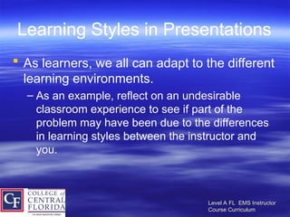 Module 7 Learning Styles.ppt.learning styles description | PPT