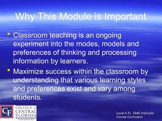 Module 7 Learning Styles.ppt.learning styles description | PPT