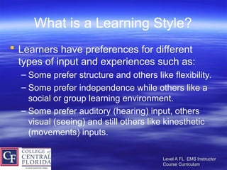 Module of different Learning Styles in children.ppt