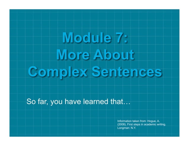 Module 7 lesson 7.1 | PPT
