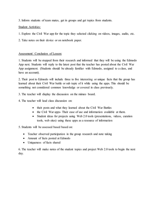 Module 7 mobile learning lesson | PDF