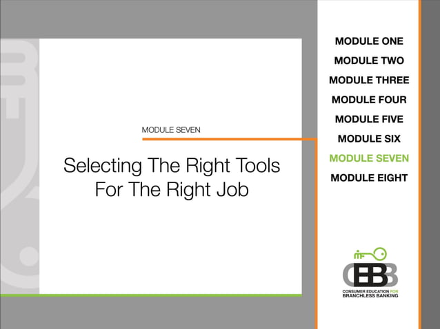 Module 7 selecting the right tools for the right job ppt slideshare | PDF | Business Banking ...