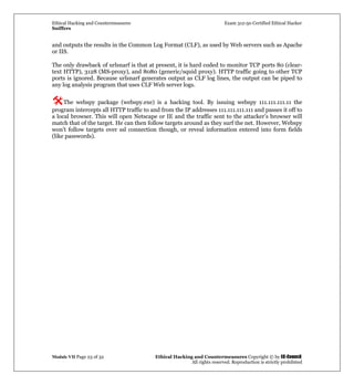 Module 7 (sniffers) | PDF