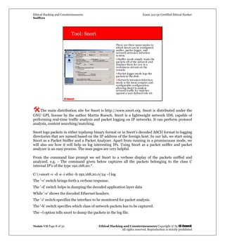 Module 7 (sniffers) | PDF