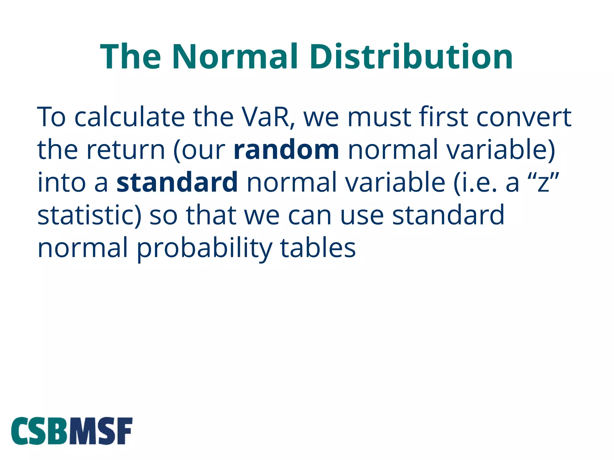 Module 7 var analytical method step by step | PPTX