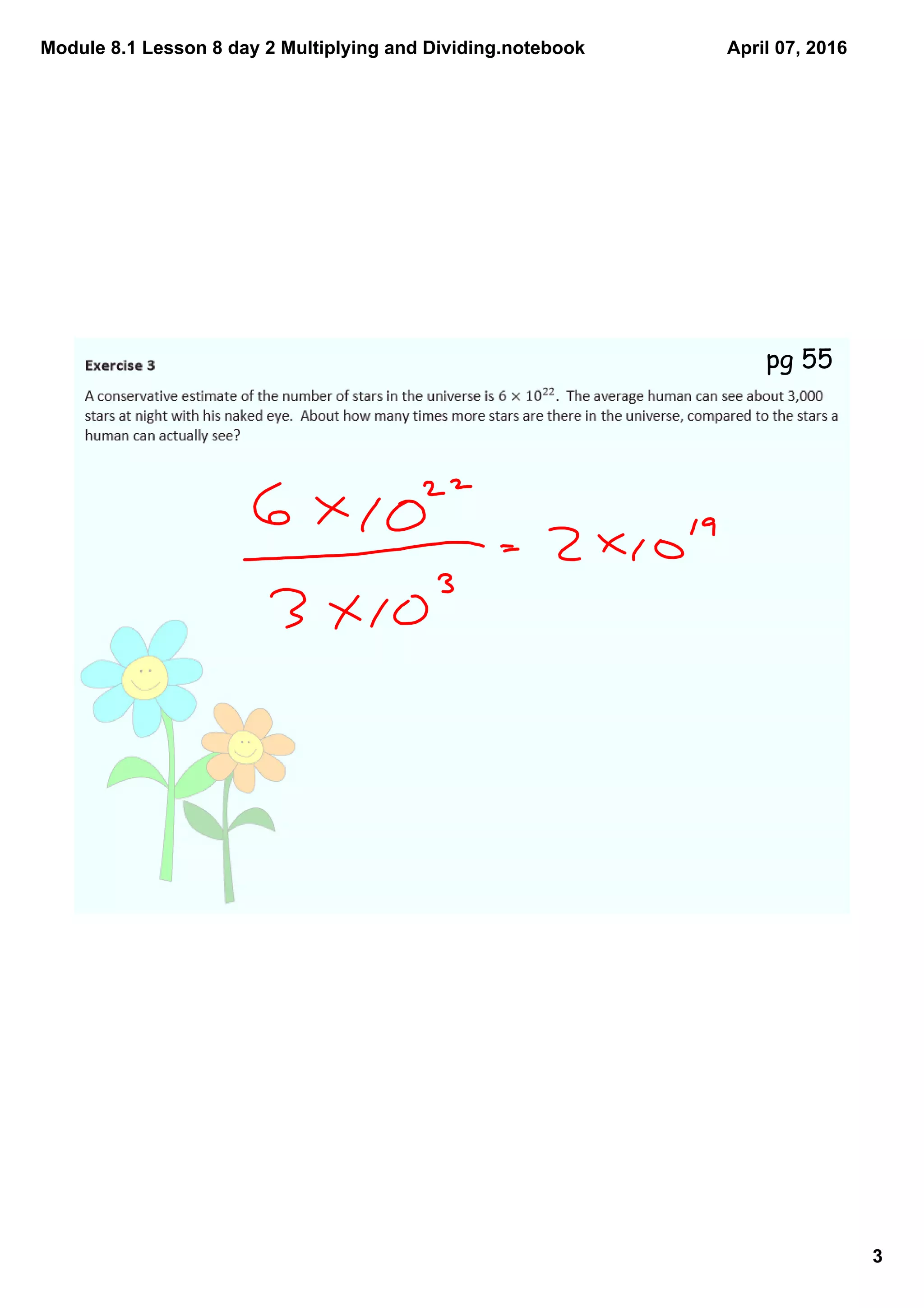 Module 8.1 lesson 8 day 2 multiplying and dividing | PDF