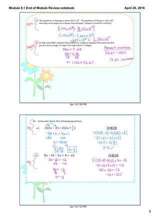 Module 8.1 end of module review answer key | PDF