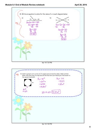 Module 8.1 end of module review answer key | PDF