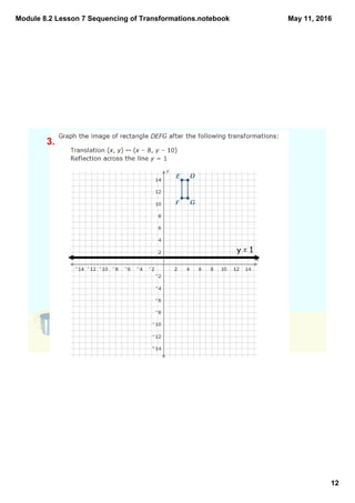 Module 8.2 lesson 7 sequencing of transformations | PDF | Physics | Science
