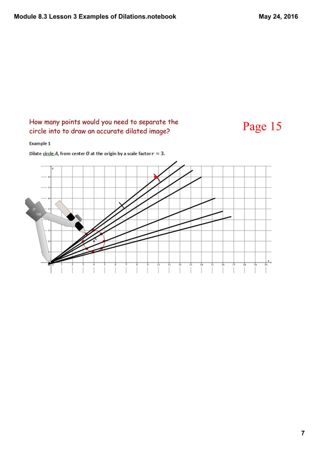 Module 8.3 lesson 3 examples of dilations' | PDF