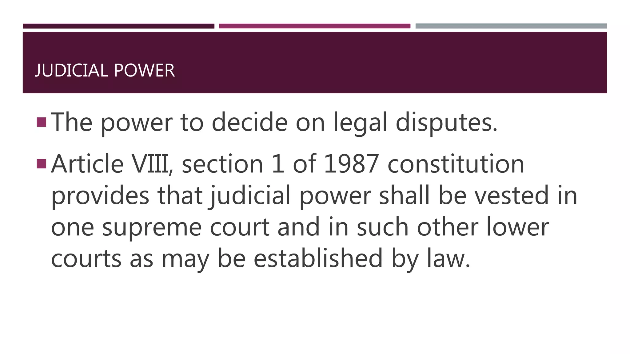 Module 8: THE JUDICIARY | PPTX