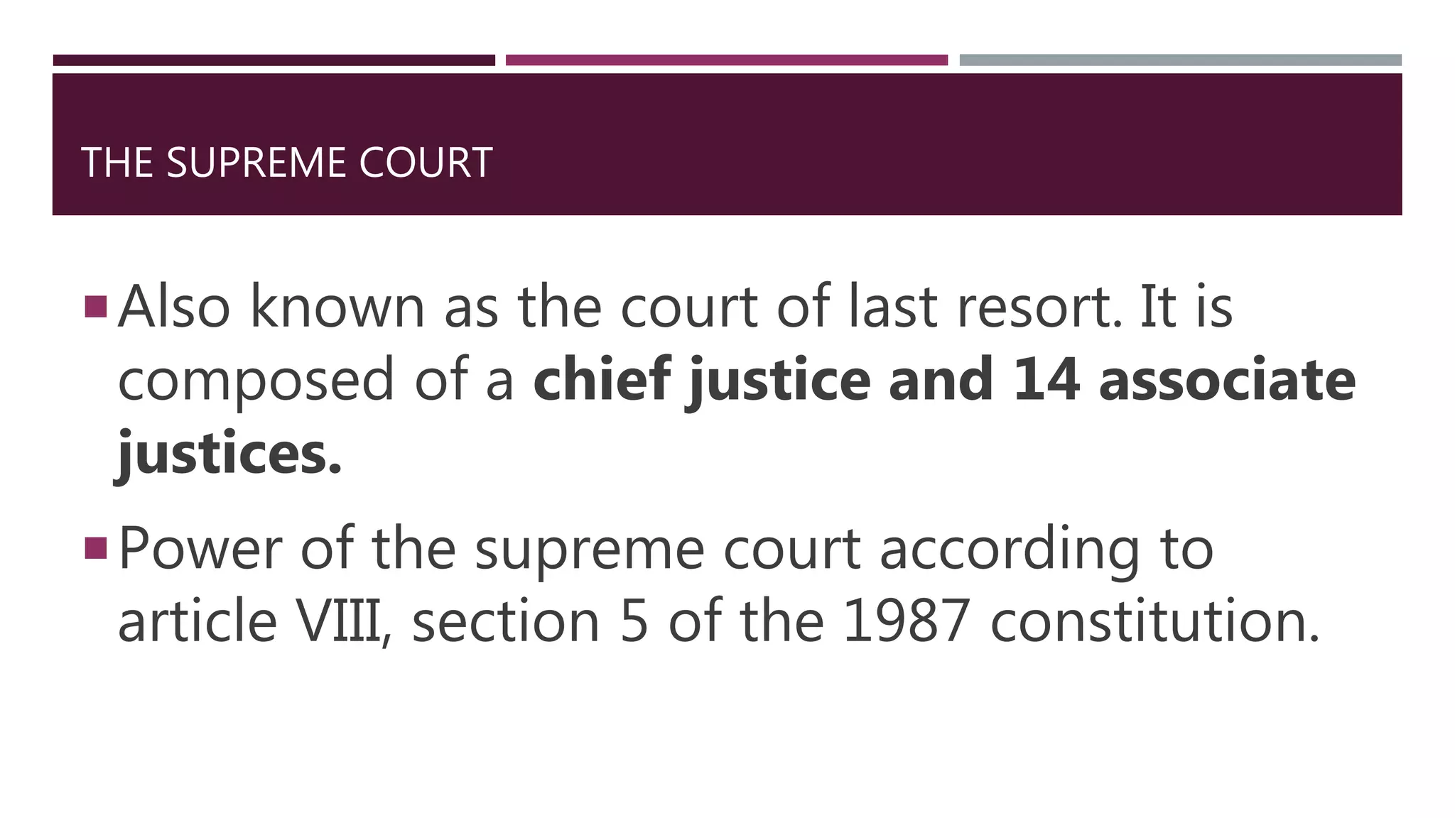 Module 8: THE JUDICIARY | PPTX