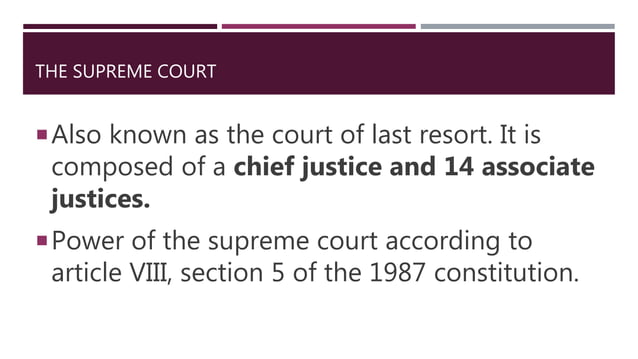 Module 8: THE JUDICIARY | PPTX | Law