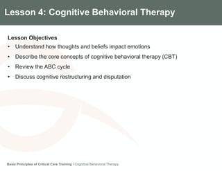 Module 8.4 Cognitive Behavioral Therapy | PPT