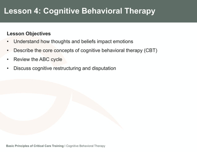 Module 8.4 Cognitive Behavioral Therapy | PPT